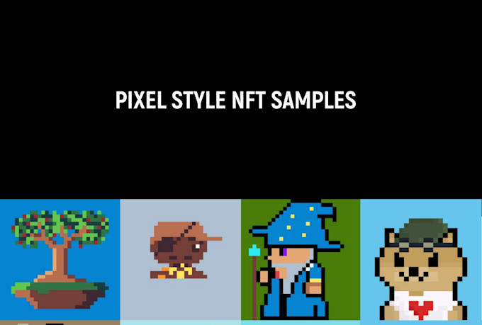 Design 10k pixel art style nft collection for opensea by Ceylontokens | Fiverr